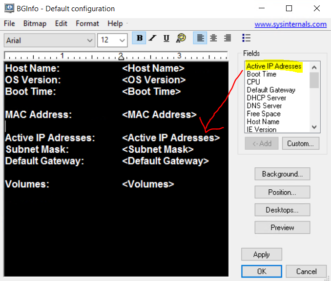 BgInfo: Systeminfos als Desktop-Hintergrund – SID-500.COM