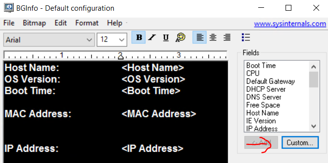 BgInfo: Systeminfos als Desktop-Hintergrund – SID-500.COM
