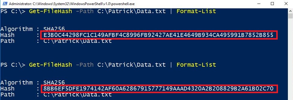 PowerShell: Checking integrity with Get-FileHash – SID-500.COM