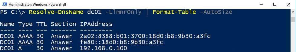 The new nslookup: Resolve-DnsName – SID-500.COM