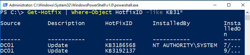 PowerShell: Collect information about installed Updates (Hotfixes) on ...