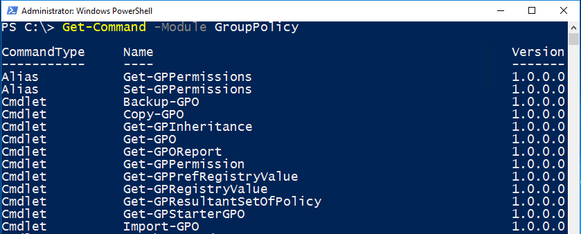 Configuring Group Policies using Windows PowerShell – SID-500.COM