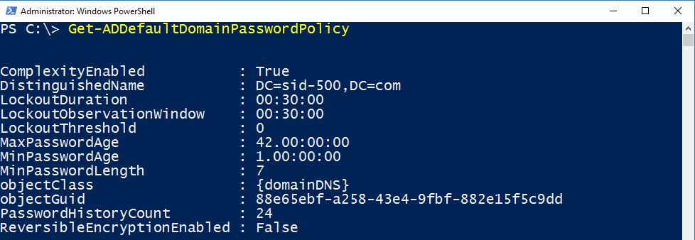 PowerShell: Configuring Fine Grained Password Policies (PSO) – SID-500.COM