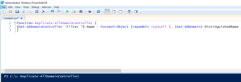 Active Directory: Force replication of all Domain Controllers on all ...