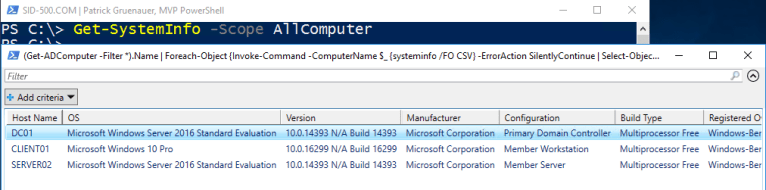 Get-SystemInfo: Listing System Configuration of all Computers ...