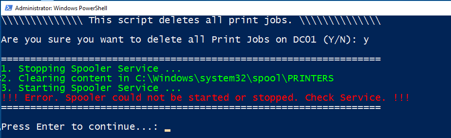Windows Server/Windows 10: How to delete stuck Print Jobs with ...