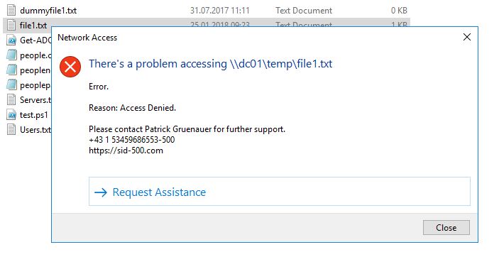 Windows Server 2012/2016: Changing the Access Denied Error Message and ...