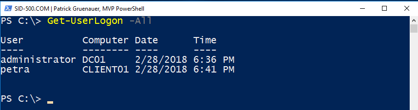 PowerShell: Get all logged on Users per Computer/OU/Domain (Get ...