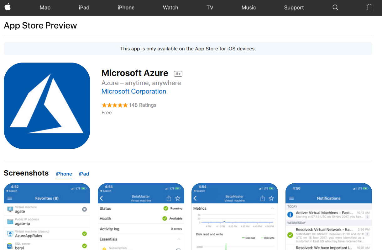 Microsoft Azure: Managing your Azure Ressources with your Smartphone ...