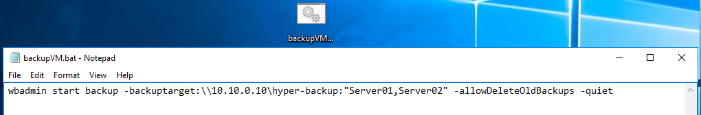 Hyper-V: Backup VMs to a shared folder with Windows Server Backup and a ...