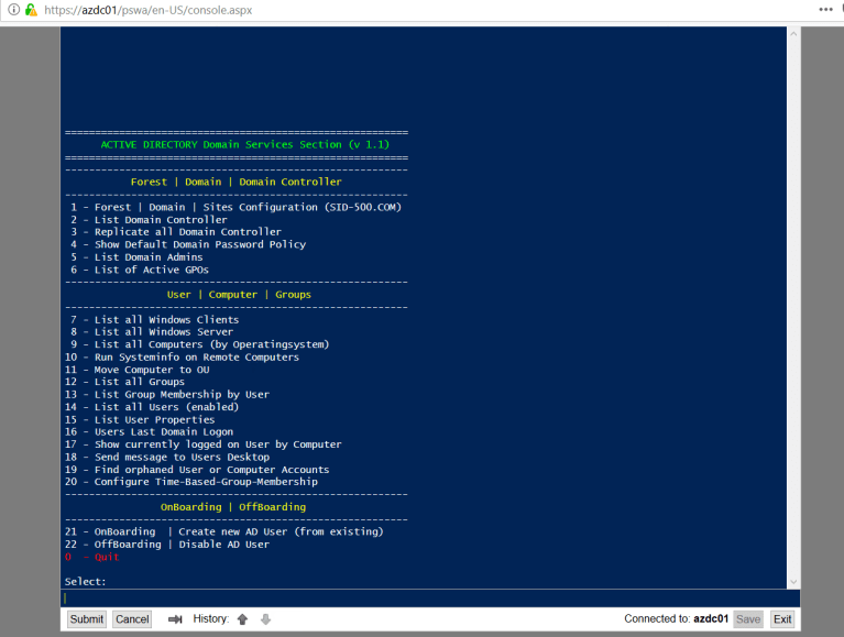 Active Directory Domain Services Section (Version 1.1) – SID-500.COM
