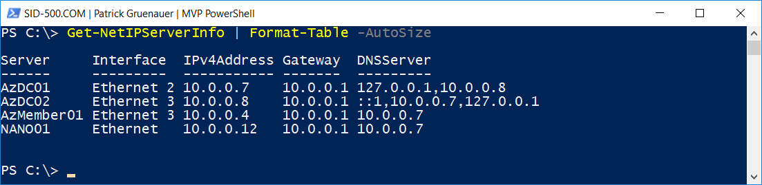 Retrieve the IP configuration of all Windows Servers with Get ...