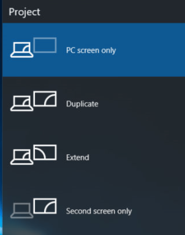 Windows 10: Changing the default Projector Settings with displayswitch ...