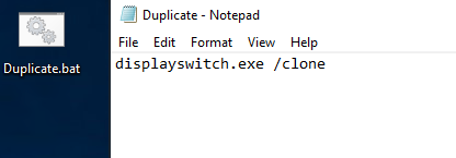 Windows 10: Changing the default Projector Settings with displayswitch ...