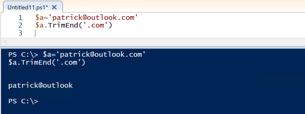 PowerShell: Manipulating Strings with Trim, TrimStart and TrimEnd – SID ...