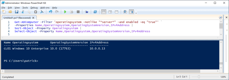 PowerShell: Retrieve List of Domain-Computers by Operating System – SID ...