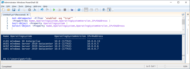 PowerShell: Retrieve List of Domain-Computers by Operating System – SID-500.COM