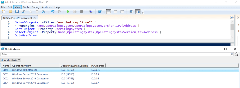 PowerShell: Retrieve List of Domain-Computers by Operating System – SID ...