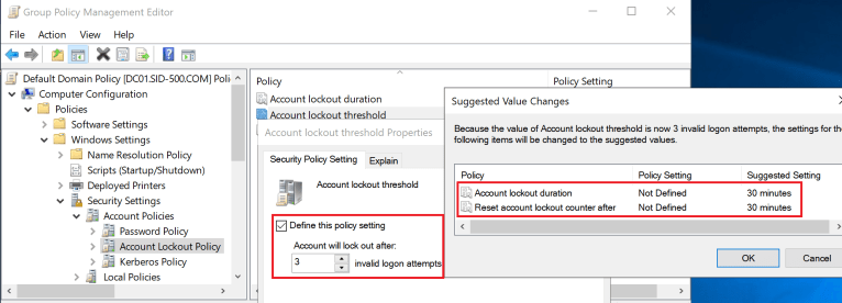 Active Directory: Changing Default Password and Lockout Policies – SID ...