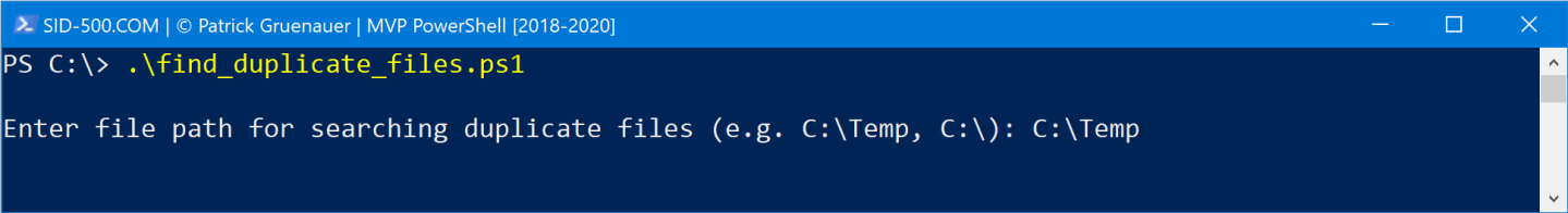 Windows: Find and eliminate Duplicate Files with PowerShell – SID-500.COM