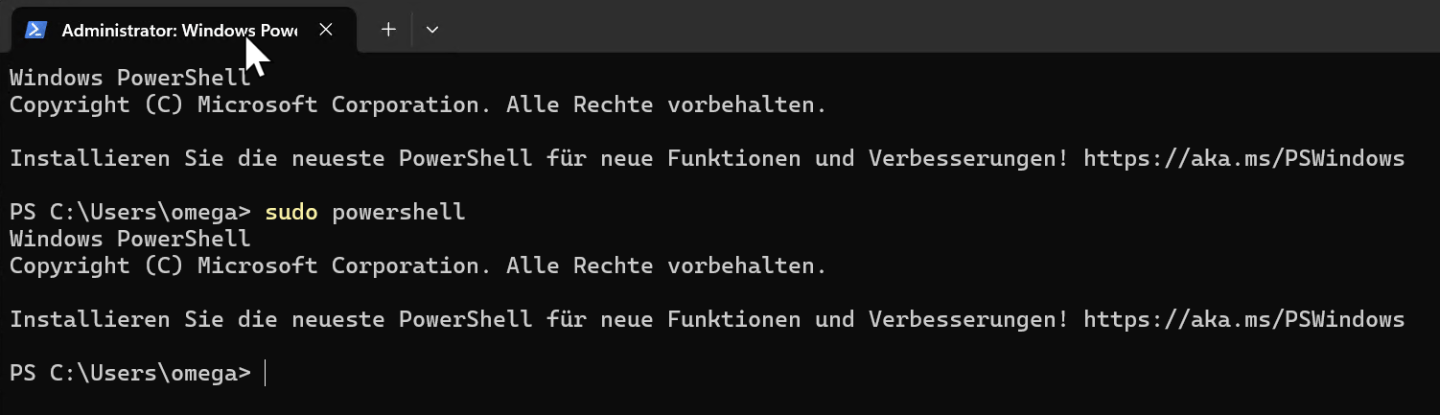 Sudo for Windows (PowerShell) – SID-500.COM